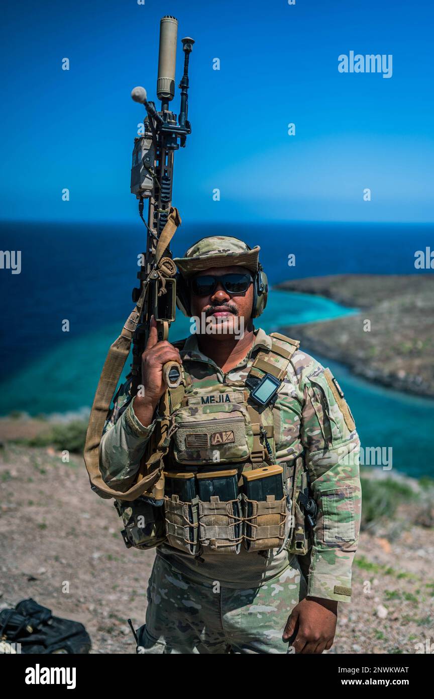 U.S. Army Staff Sgt. Ariel Mejia, weapon squad leader with Task Force ...