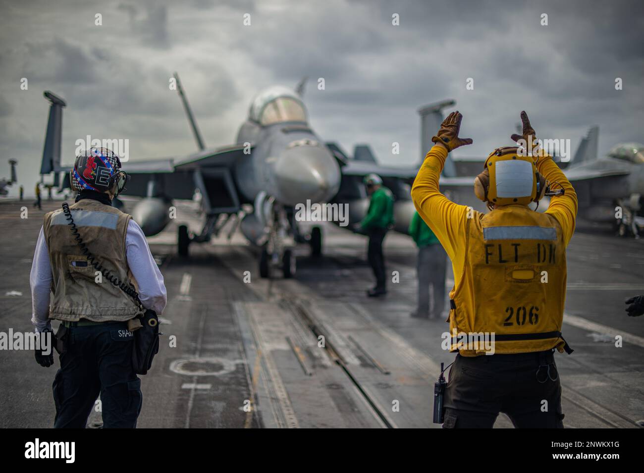 230109-N-DU622-1044 PHILIPPINE SEA (Jan. 9, 2023) Sailors prepare to ...