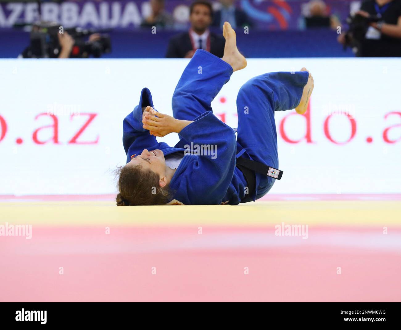 Raula Pareto of Argentina reacts after winning the bronze medal match ...