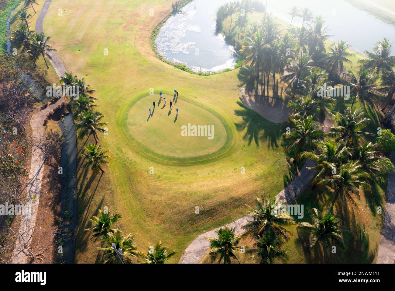 Aerial view of golf course hi-res stock photography and images - Alamy