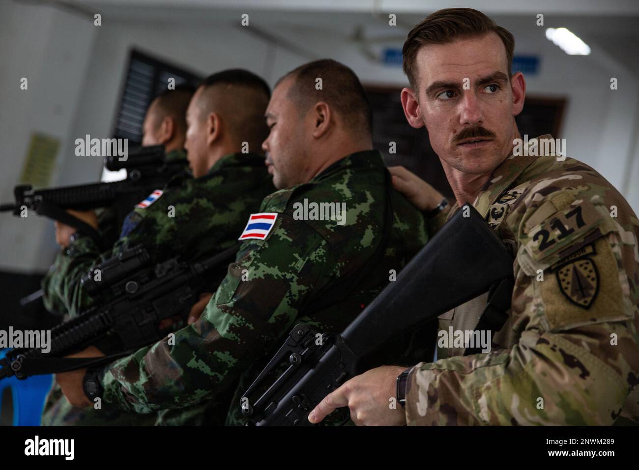 Sgt. 1st Class Justin Babb takes part in close quarters battle ...
