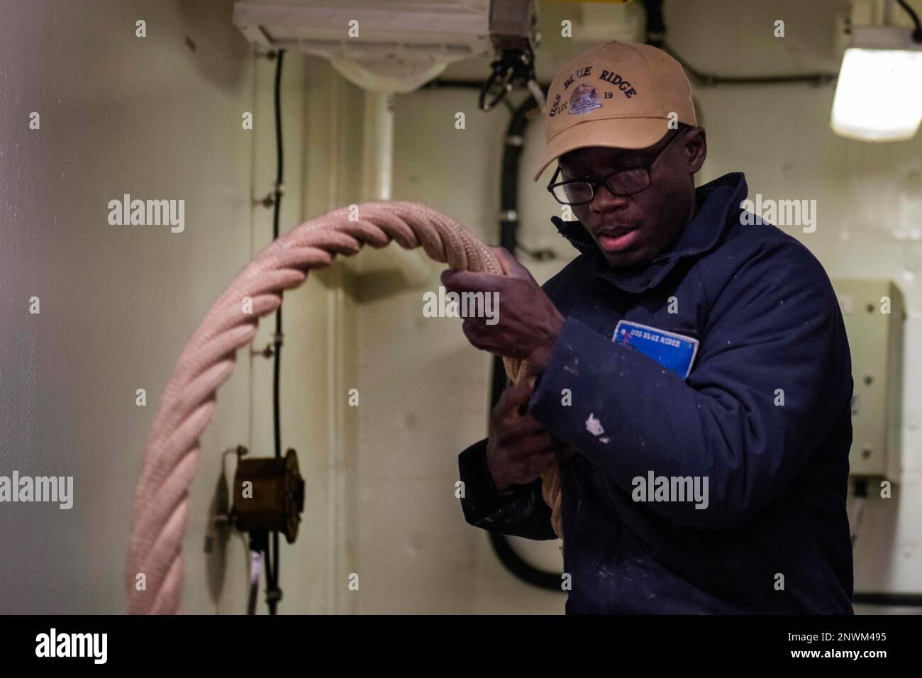 YOKOSUKA, Japan (Jan. 19, 2023) – Seaman Fabien Sagna, from the ...