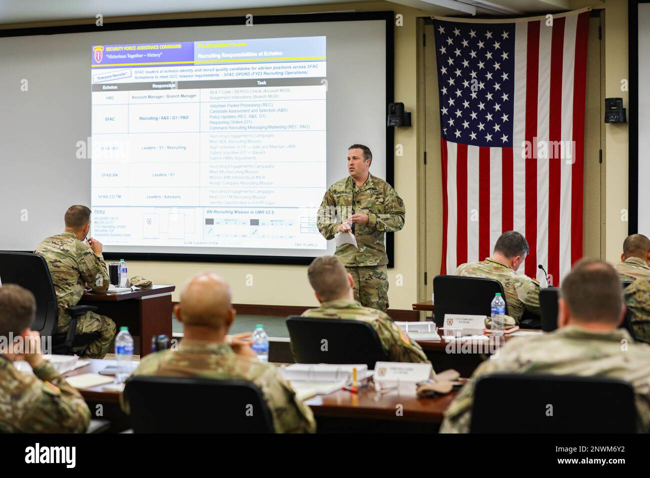 U.S. Army Lt. Col. Bryan Blocklinger, Security Force Assistance Command ...
