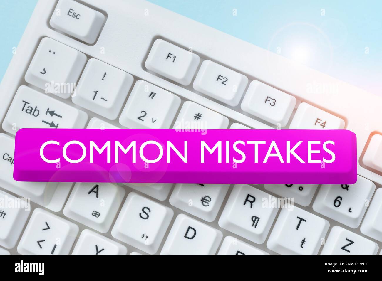 Hand writing sign Common Mistakes, Internet Concept actions that are ...