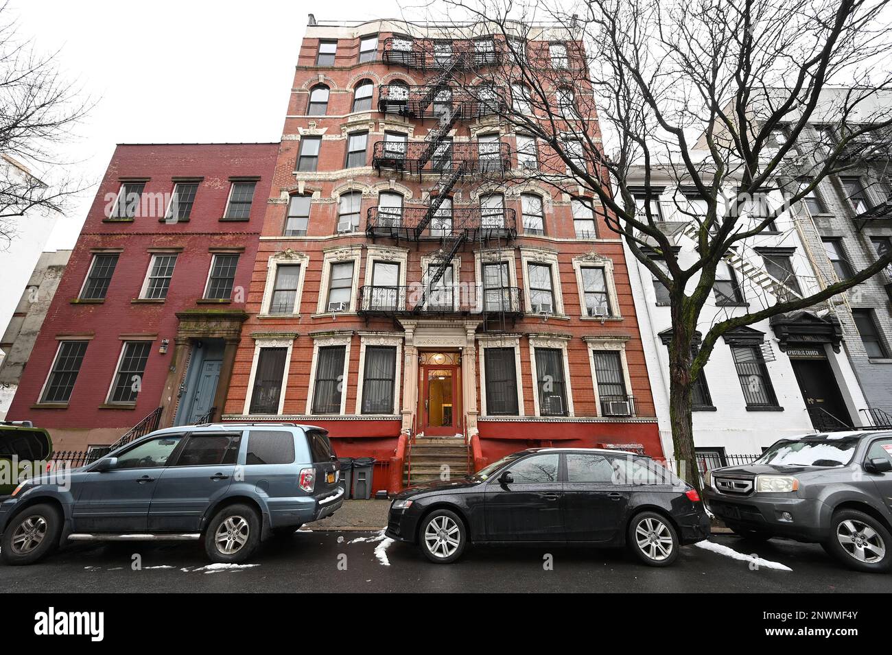 New York, USA. 28th Feb, 2023. Exterior view of the Mascot Flats ...