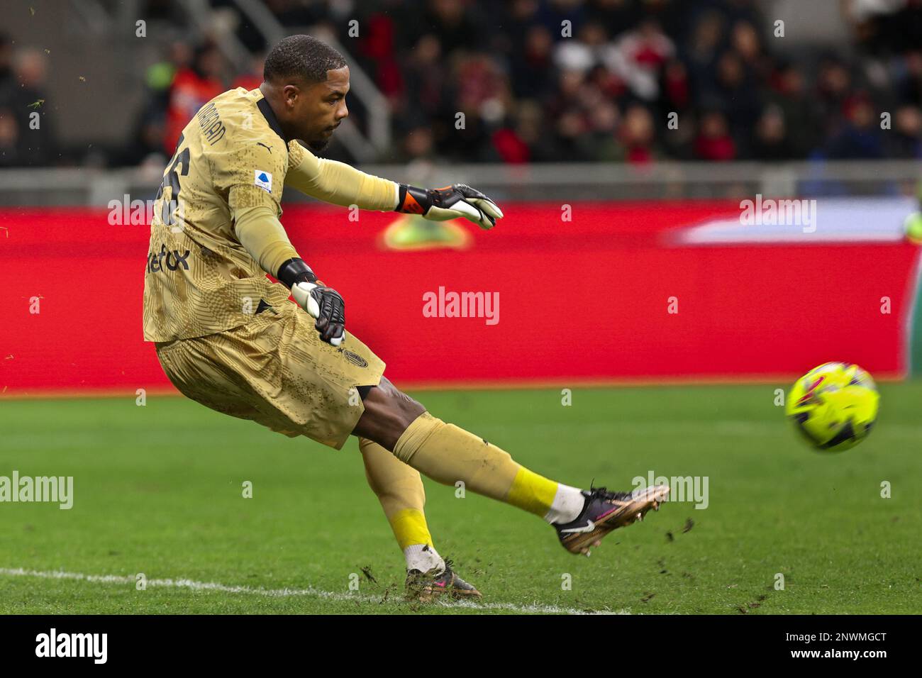 Milan, Italy. 26th Feb, 2023. Italy, Milan, feb 26 2023: Mike Maignan ...