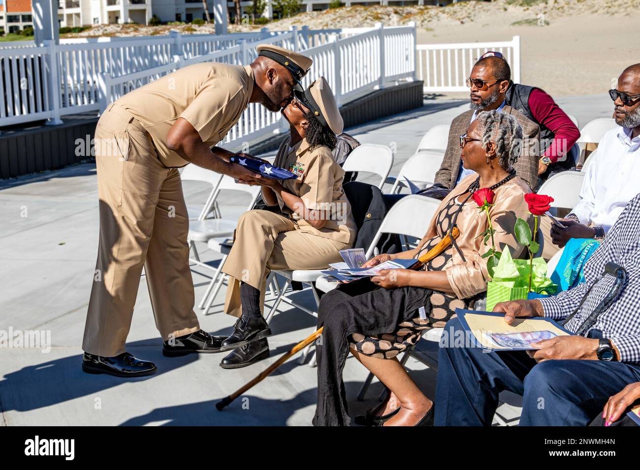 Chief Master-at-Arms George Collins, from Washington, D.C., presents ...