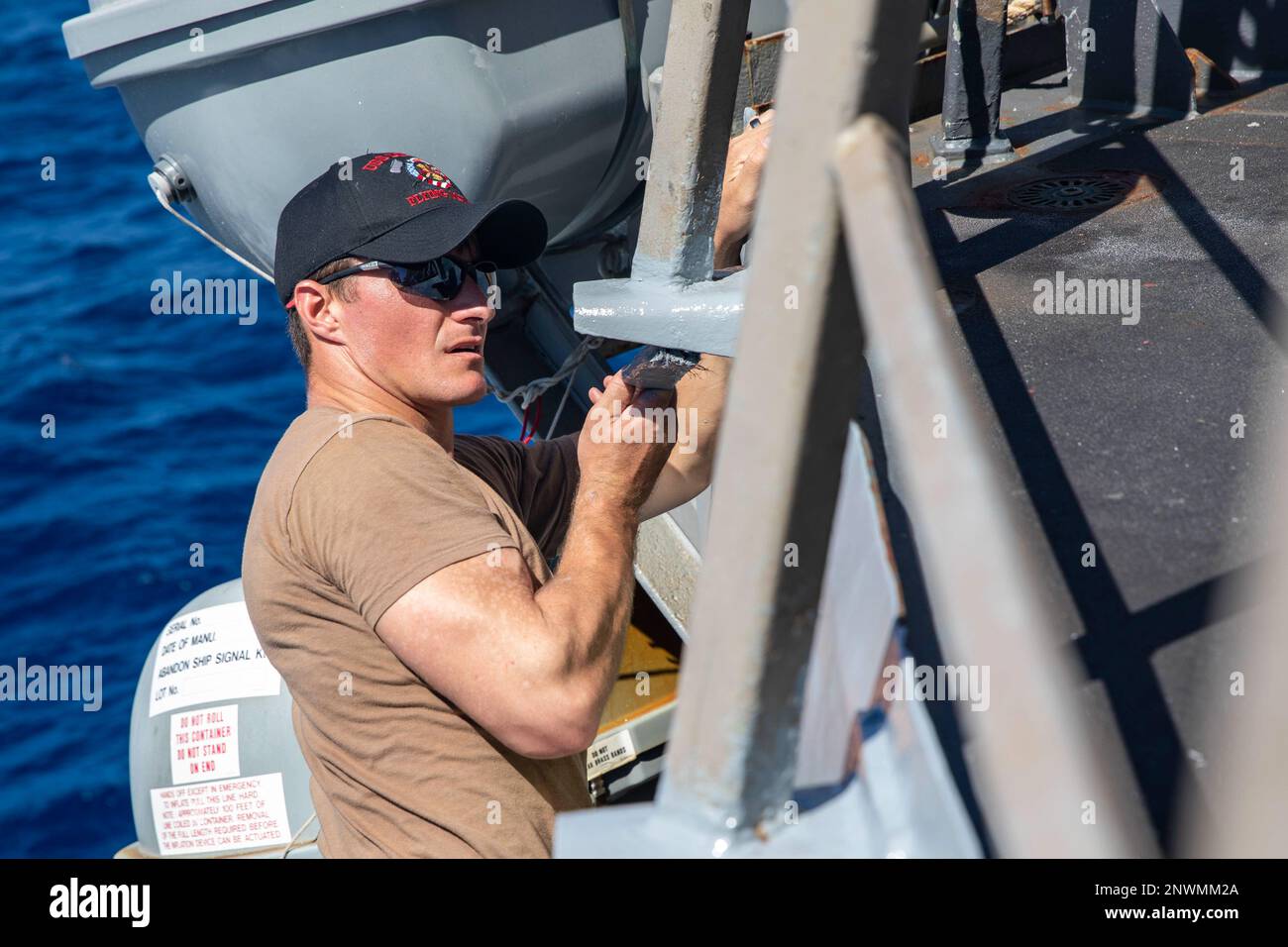 230202-N-SN516-1024 SOUTH CHINA SEA (Feb. 2, 2023) U.S. Navy Boatswain ...