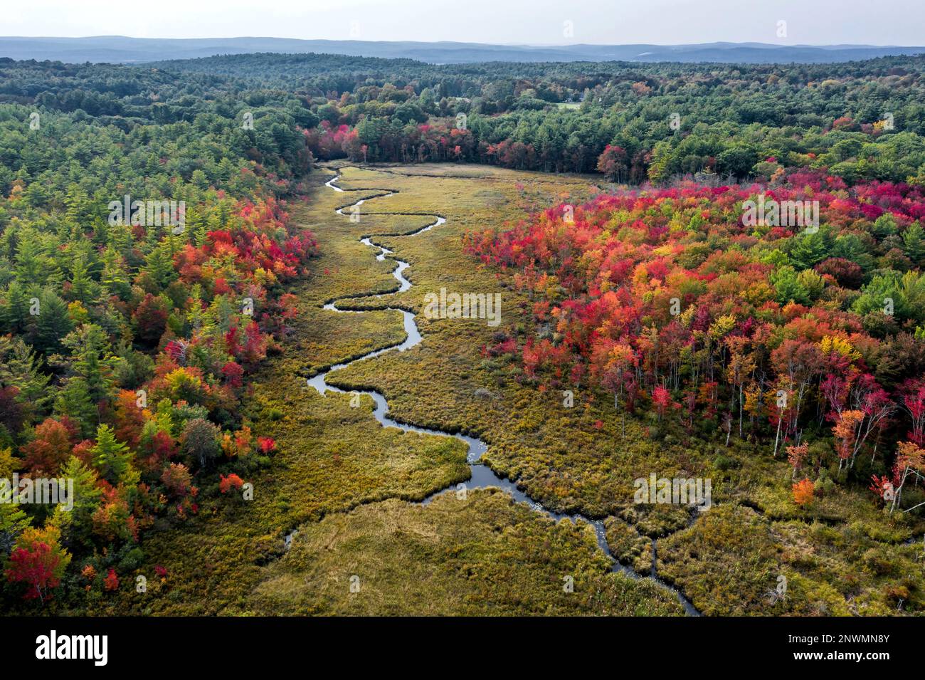 Ma aerial view autumn hi-res stock photography and images - Alamy