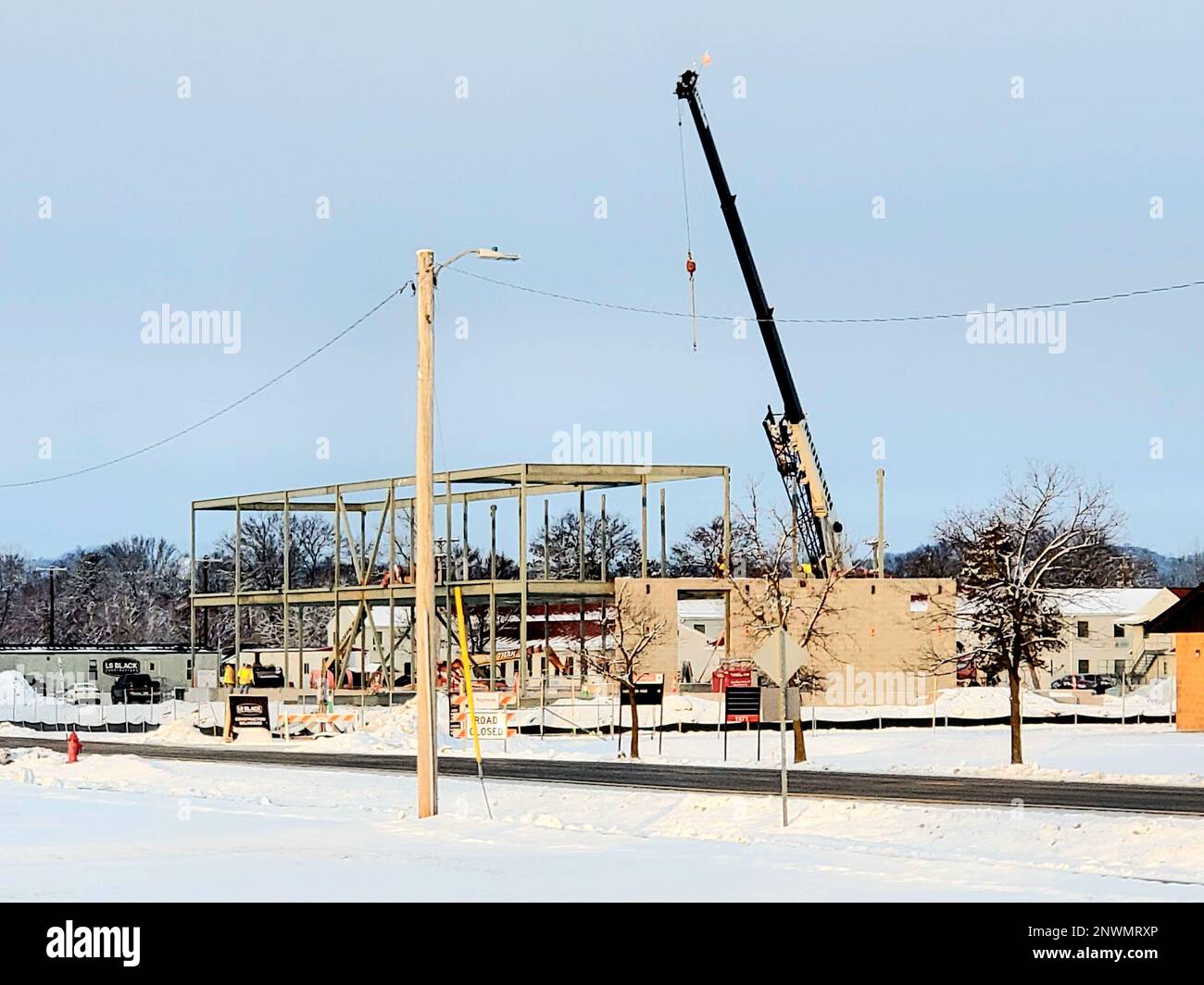 The construction area for a future transient training brigade ...