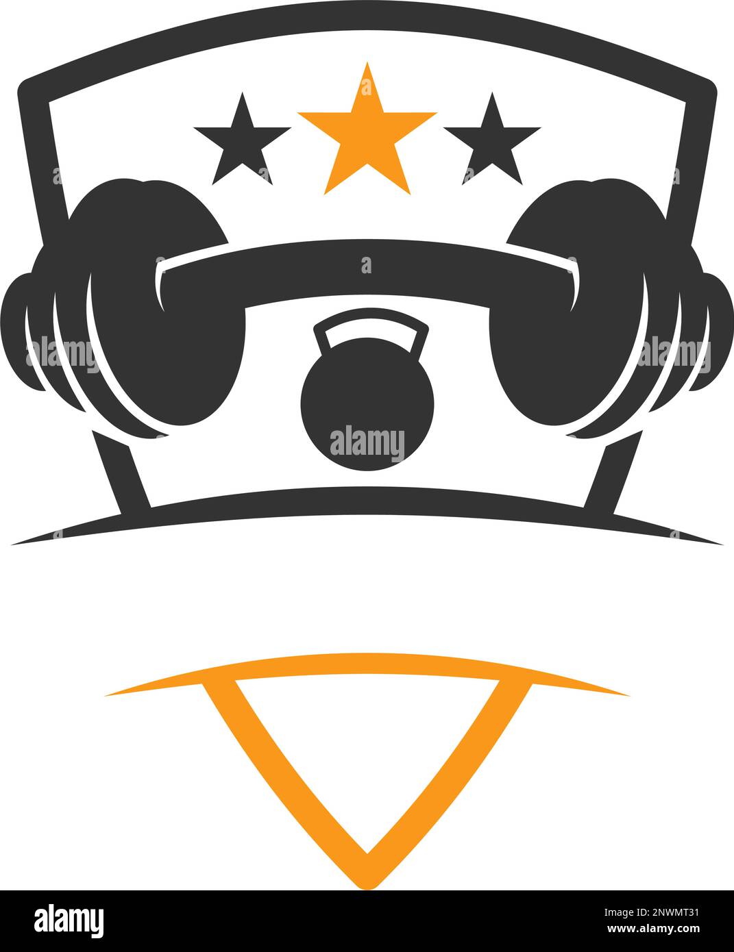 Gym, fitness logo or label. icon Sport, bodybuilding concept. Vector ...