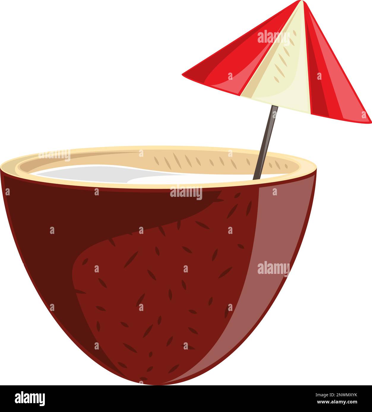 cocktail coconut icon Stock Vector Image & Art - Alamy
