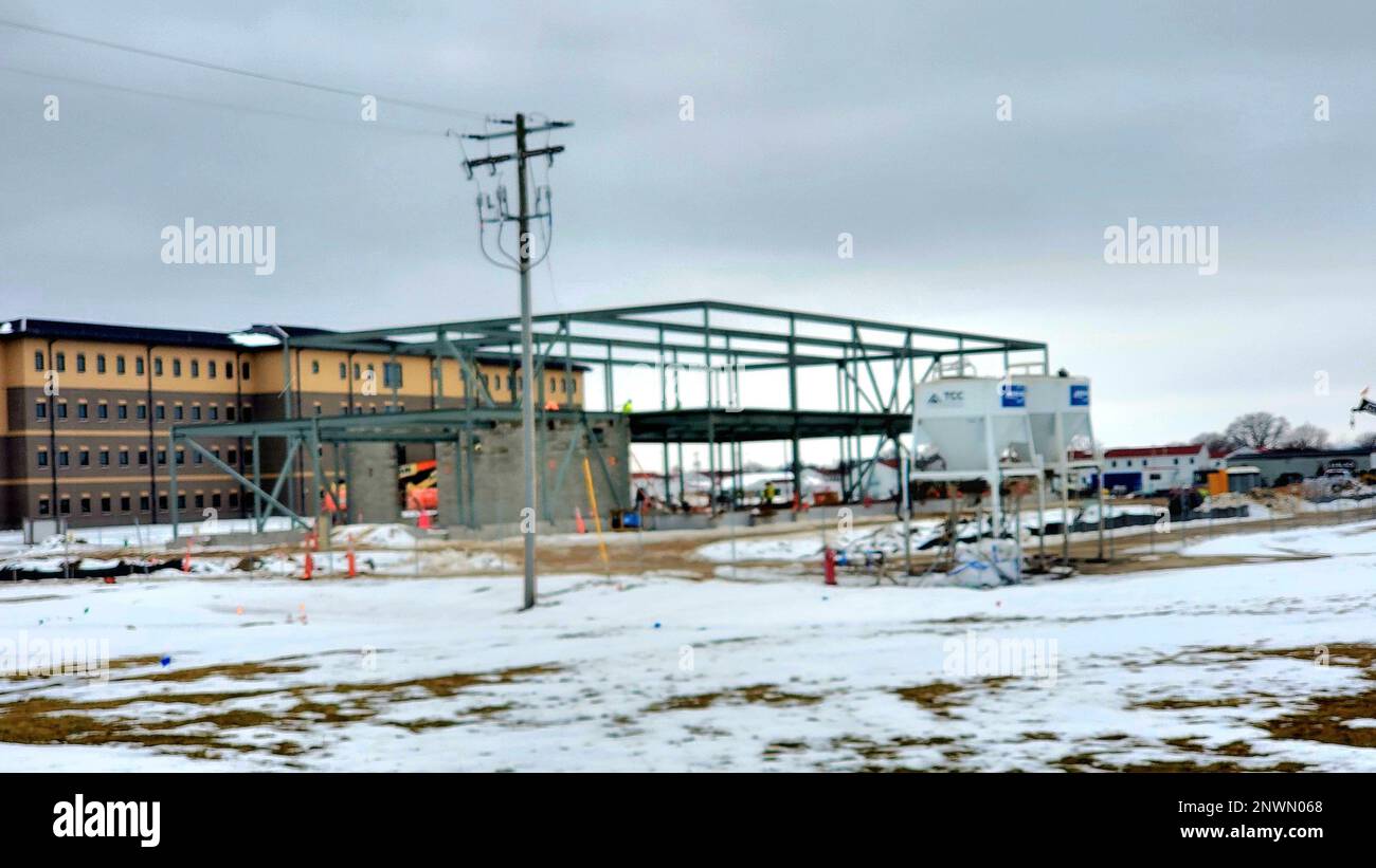 The construction area for a future transient training brigade ...