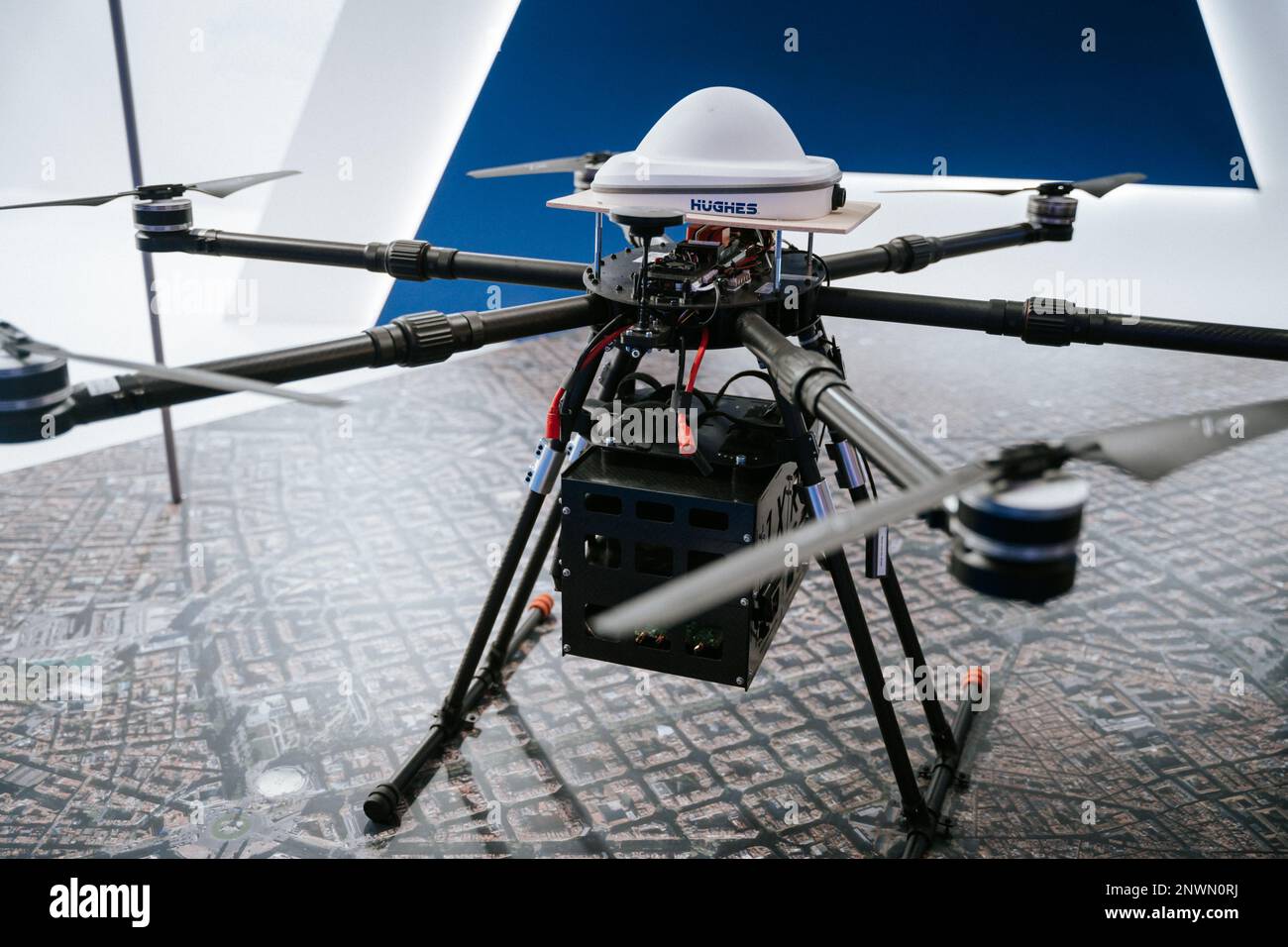 Barcelona , Spain - February 28 2023: Mobile world congress 2023 in ...