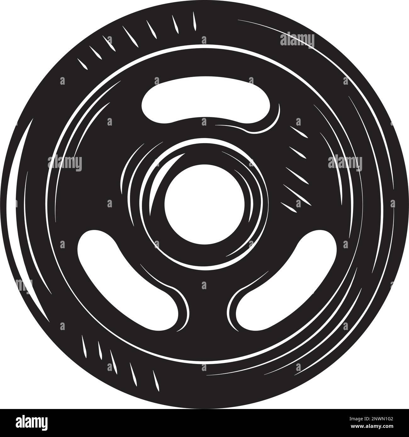 round weight gym icon Stock Vector Image & Art - Alamy