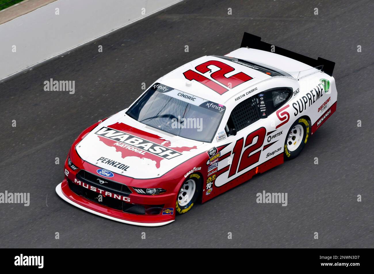 #12: Austin Cindric, Team Penske, Ford Mustang Wabash National during ...