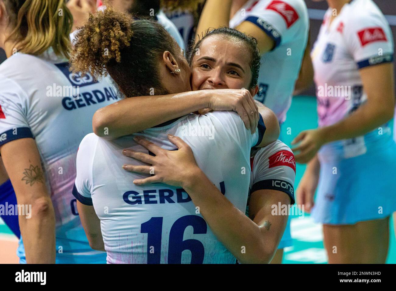 Rio De Janeiro, Brazil. 28th Feb, 2023. Setter Pri Heldes emotional ...