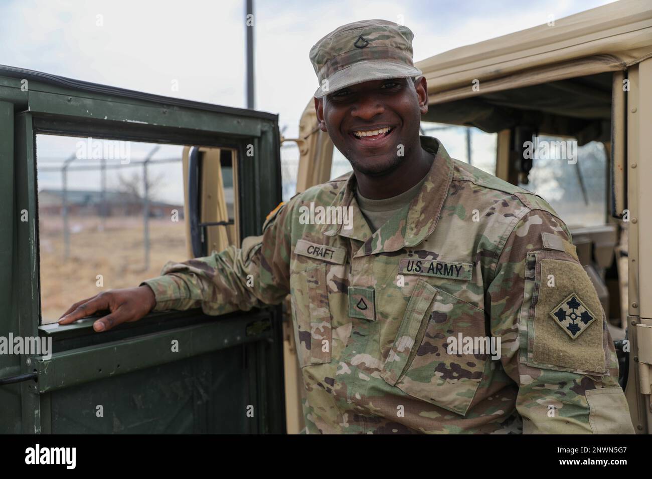 Pfc. Javion D. Craft, an infantryman, with the 2nd Battalion,12th ...