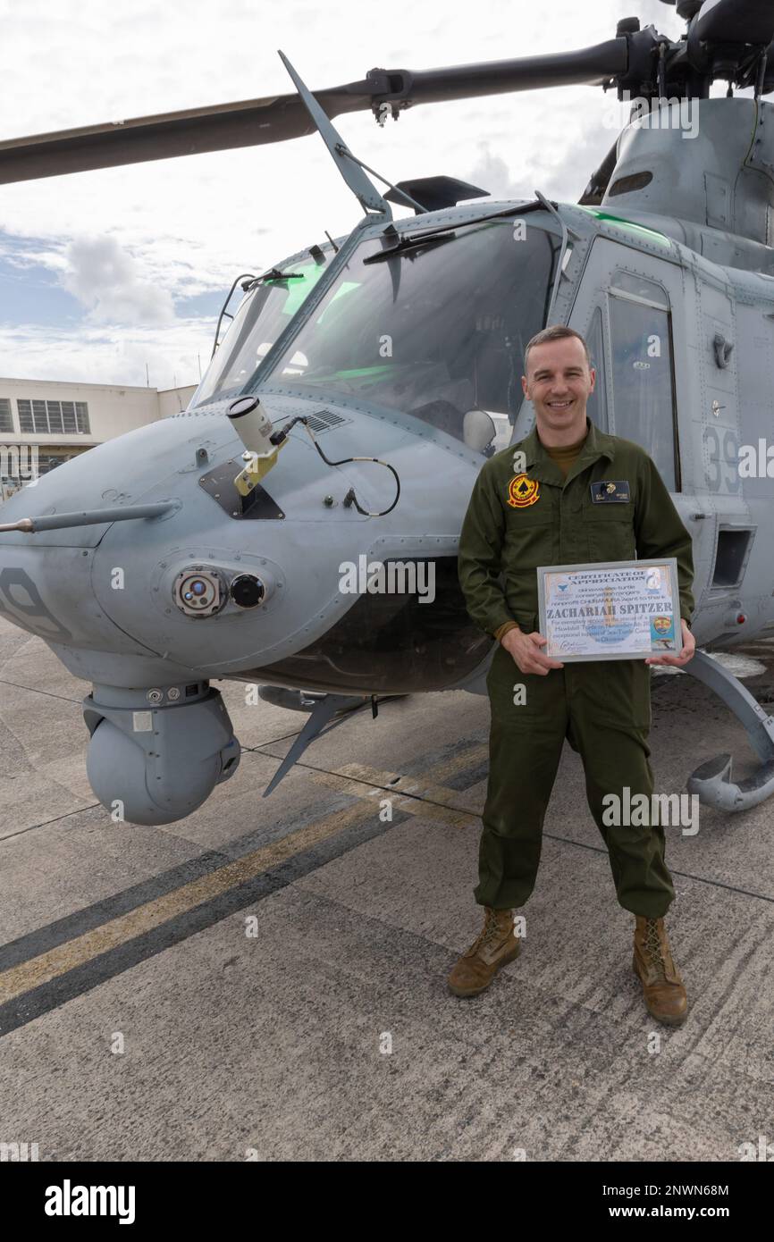 U.S. Marine Corps Master Sgt. Zachariah Spitzer, the avionics chief for ...