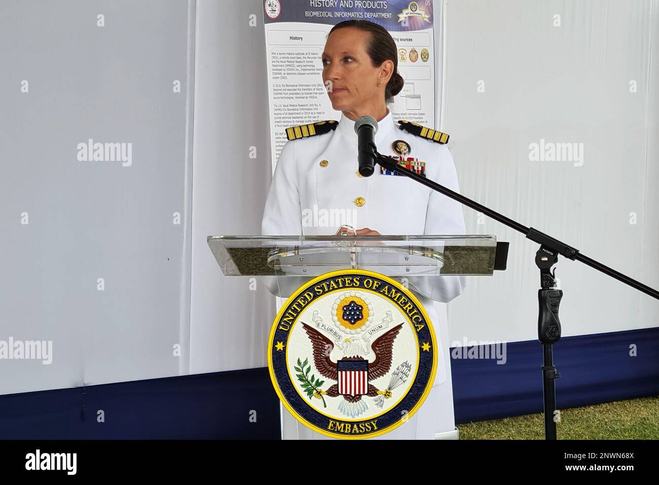 LIMA, Peru (Jan. 19, 2023) Capt. Franca Jones, commanding officer ...