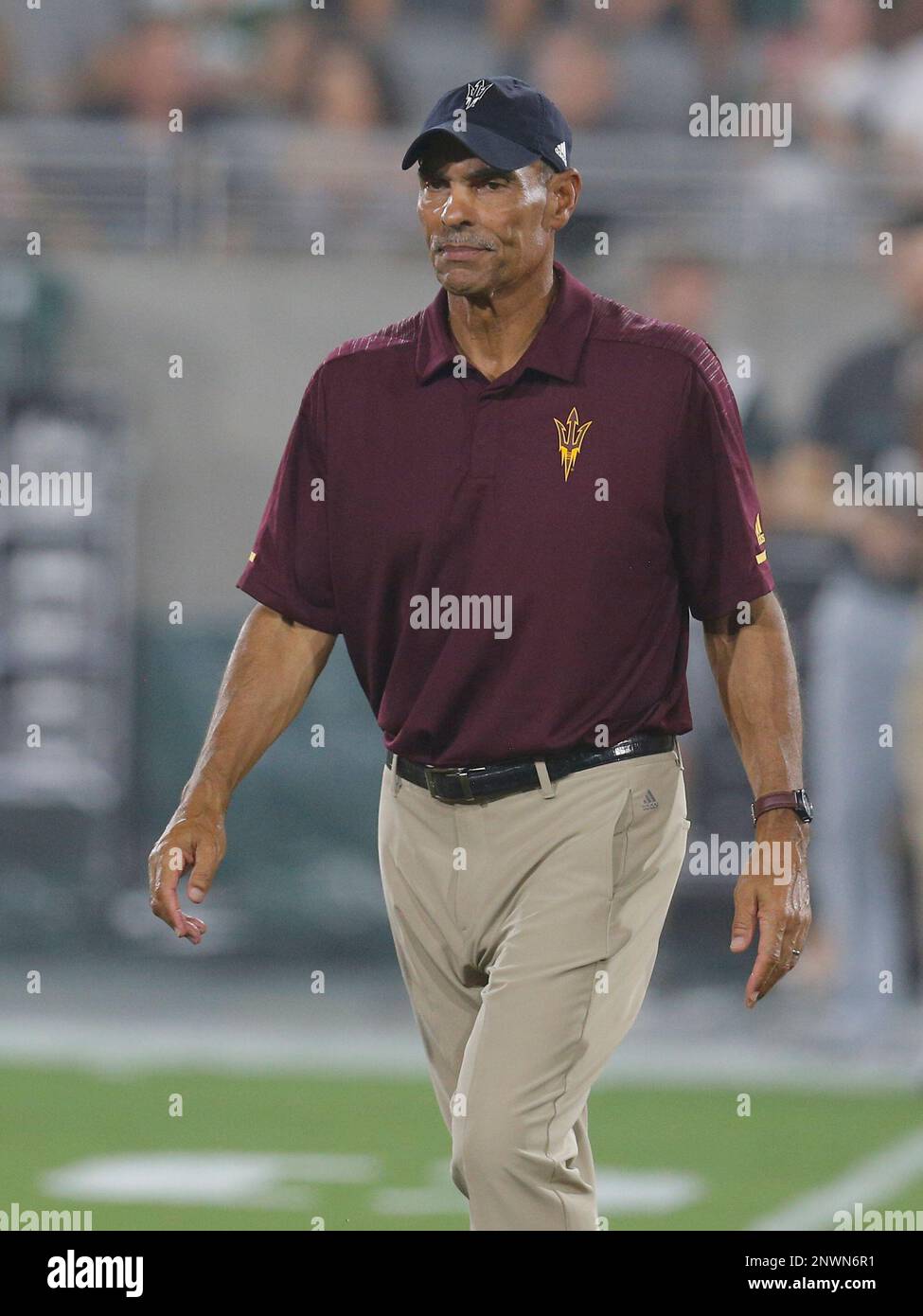 Arizona State head coach Herm Edwards in the first half during an NCAA ...