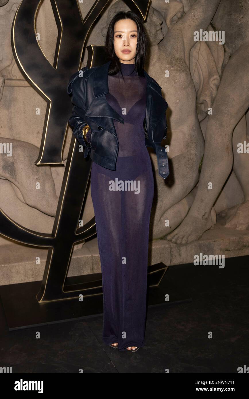 Paris, Frankreich. 28th Feb, 2023. Moon Ga-young attends SAINT LAURENT ...