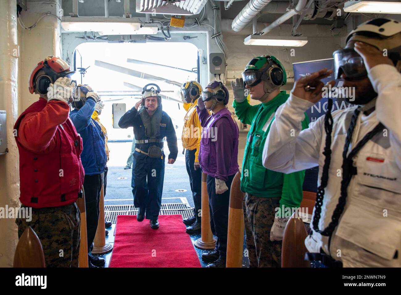 Rear Adm. Christopher Sweeney, commander, Carrier Strike Group (CSG) 11 ...