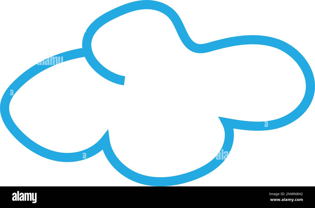 cloud line hand drawn illustration Stock Vector Image & Art - Alamy