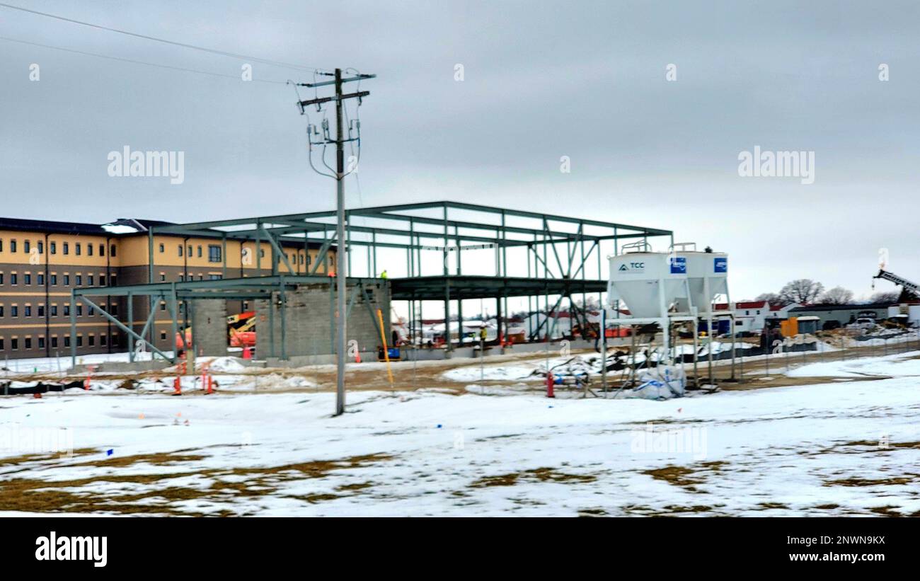 The construction area for a future transient training brigade ...