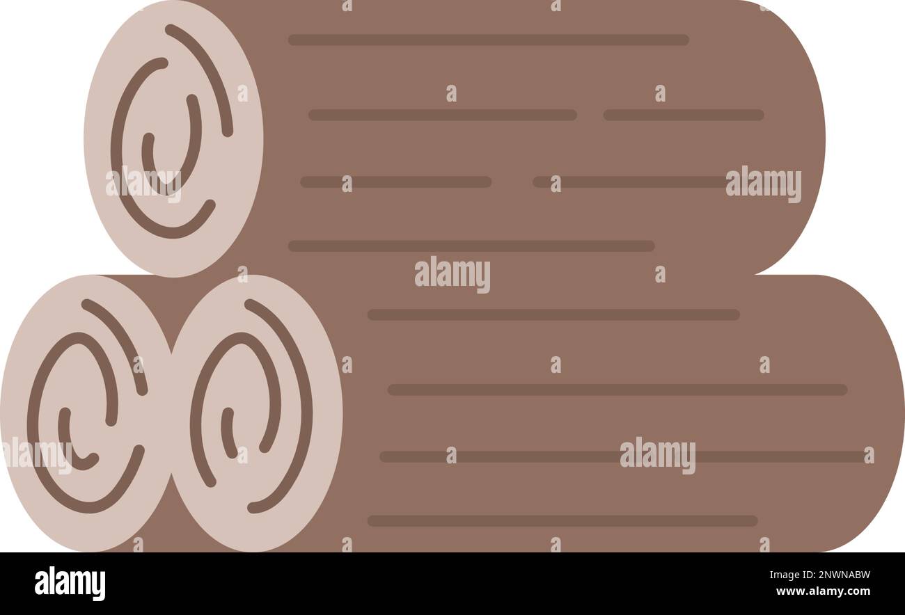 Wood log icon hi-res stock photography and images - Alamy