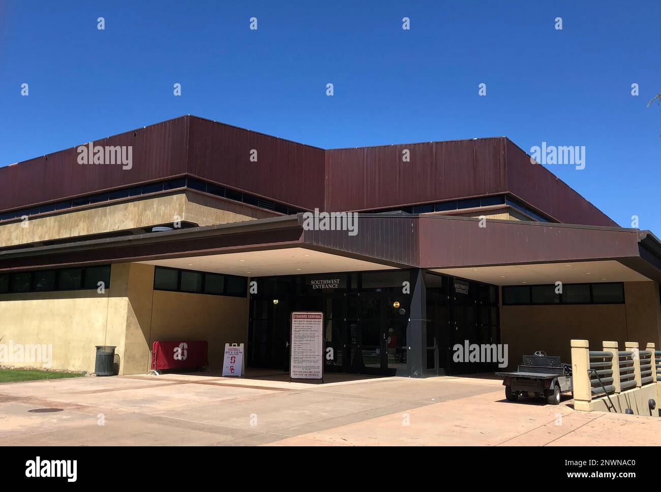 General overall view of Maples Pavilion at Stanford University in ...