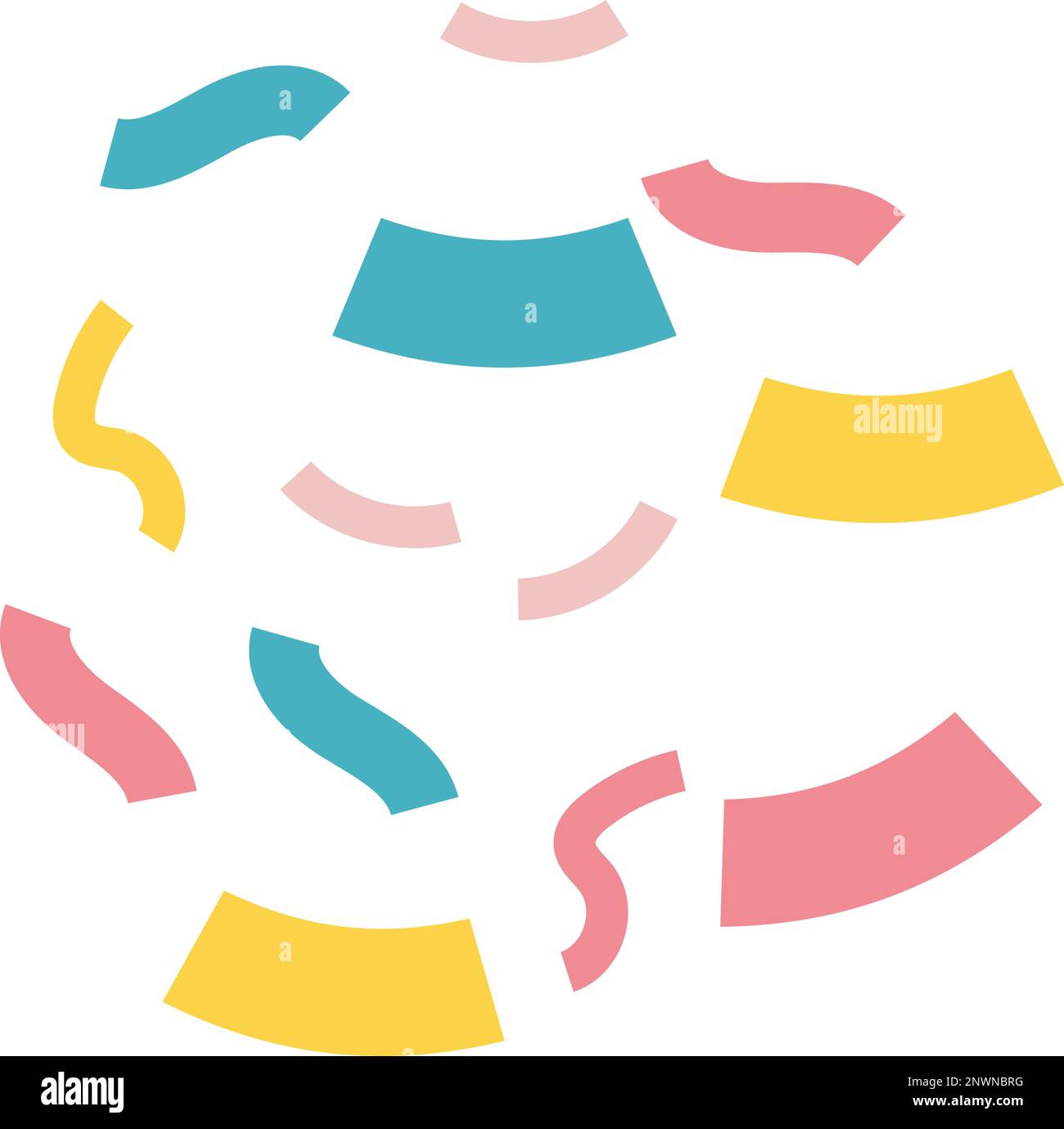 Paper confetti scatter Cut Out Stock Images & Pictures - Alamy