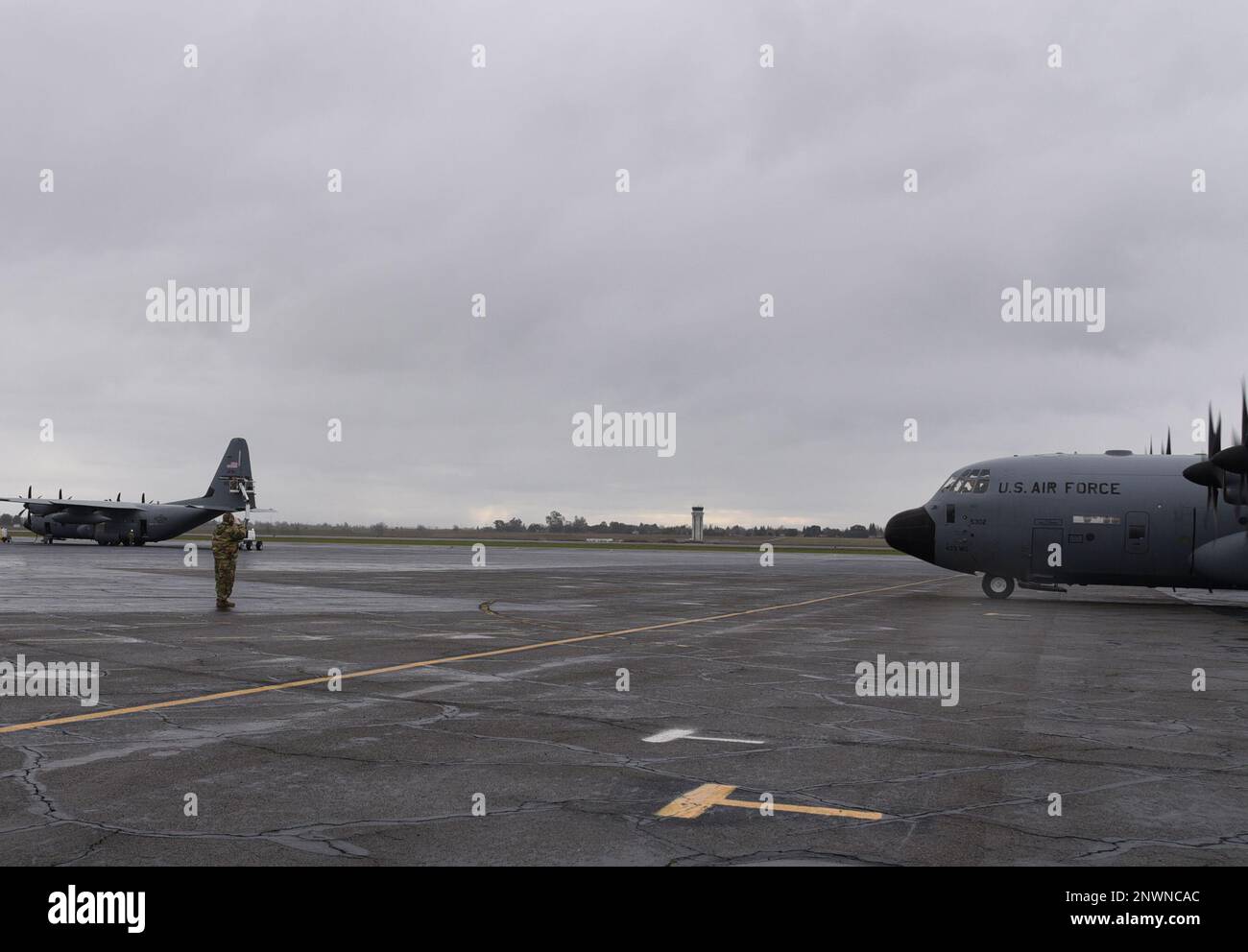 Tech. Sgt. Curtis Ivey, 403rd Aircraft Maintenance Squadron crew chief ...