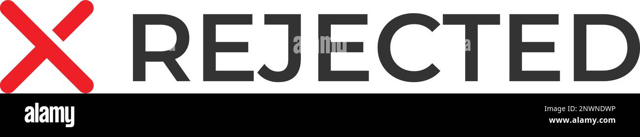 Rejected symbol Stock Vector Images - Alamy