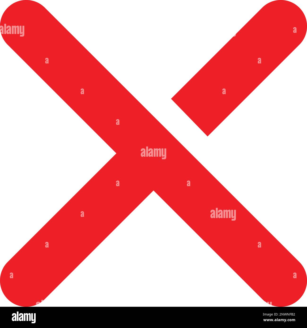 X cross Stock Vector Images - Alamy