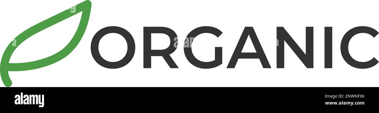 Organic wordmark sign Stock Vector Image & Art - Alamy