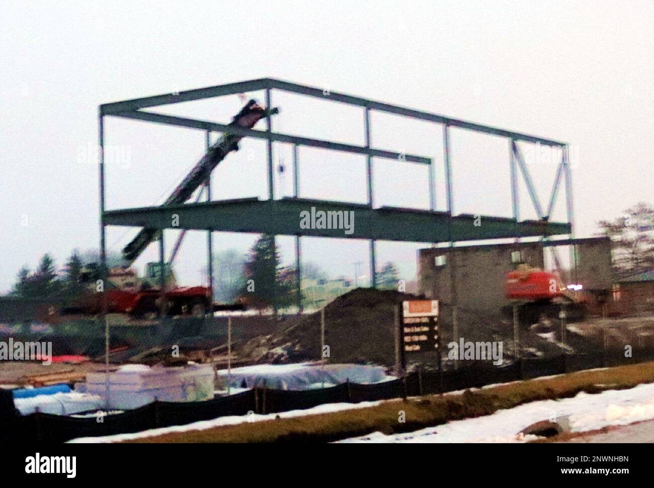 The construction area for a future transient training brigade ...