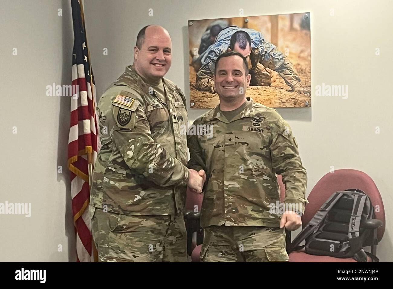 Lt. Col. Brian Harris, left, Operations Research and Systems Analysis ...
