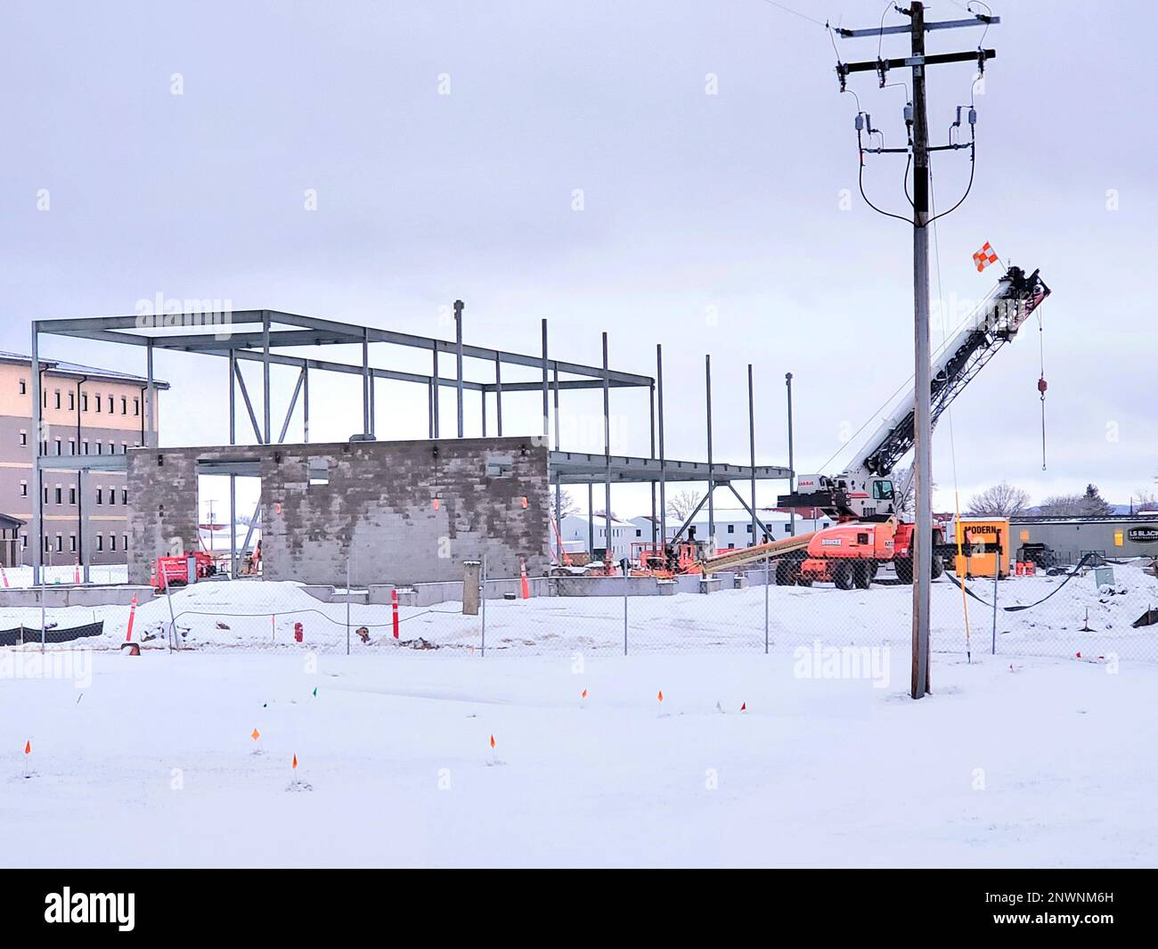 The construction area for a future transient training brigade ...