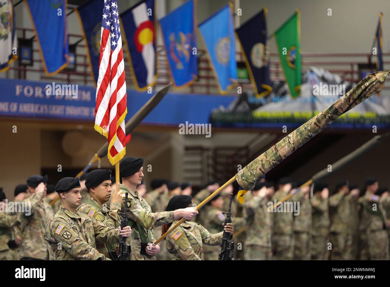 The 1st Brigade Combat Team, ‘Warrior Brigade’, uncased their unit ...