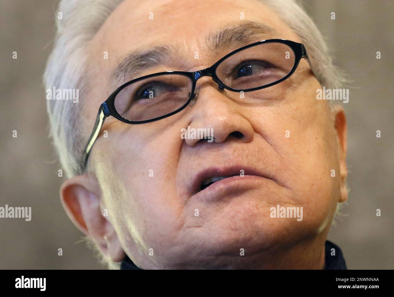 Japanese songwriter and novelist Rei Nakanishi attends an interview in ...