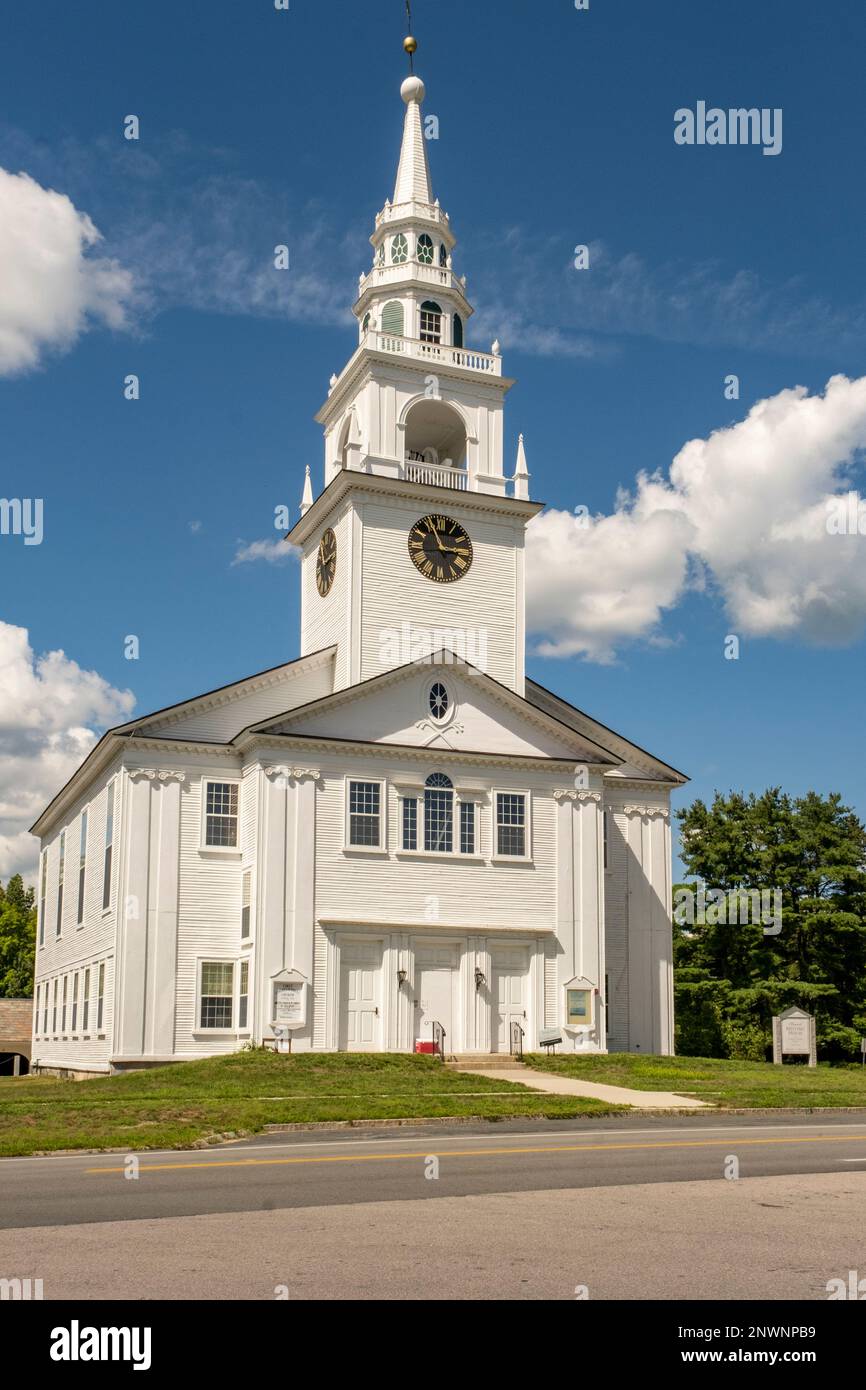 The First Congregational Church in Hancock, New Hampshire Stock Photo ...