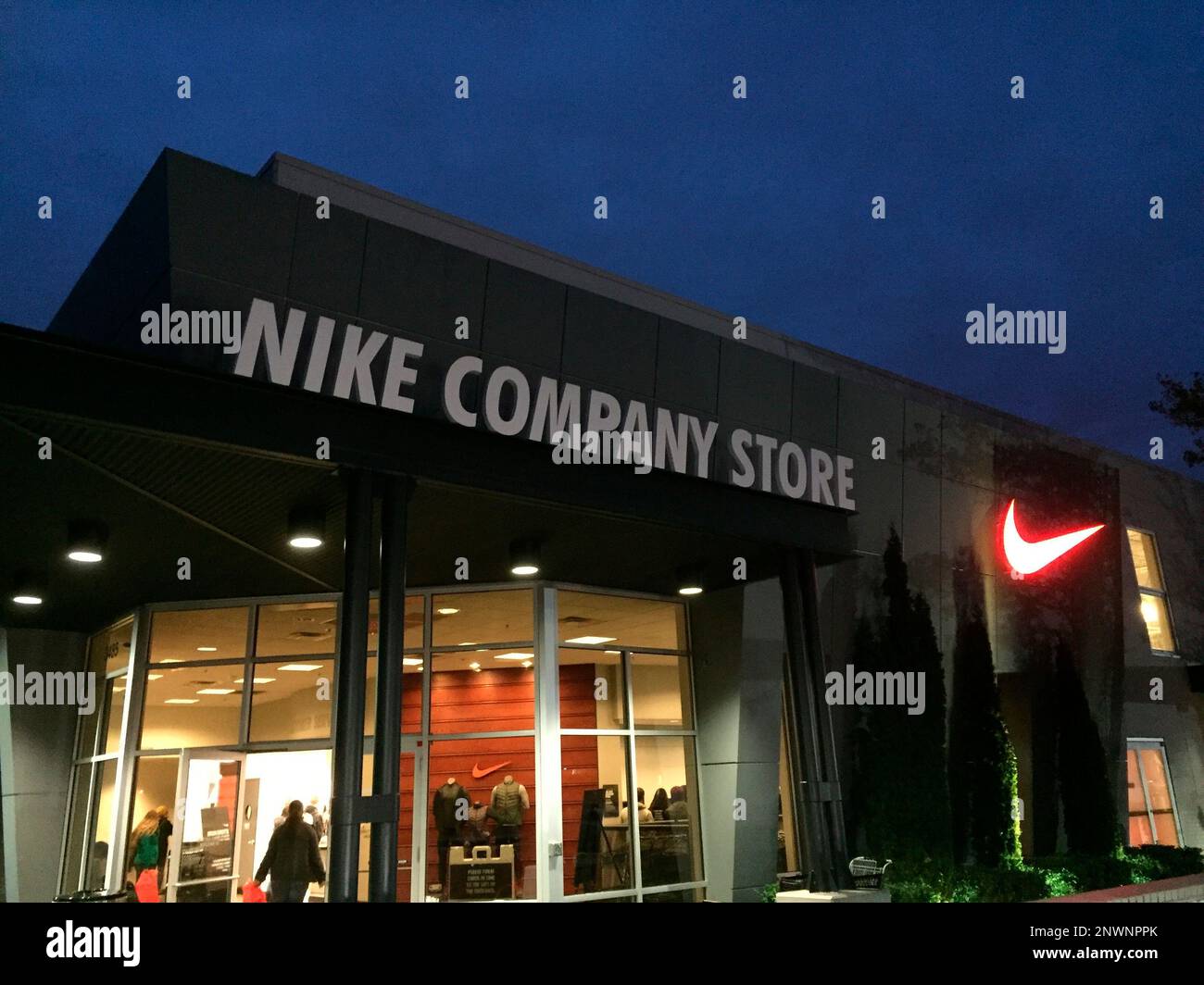 General overall view of t he Nike Company Store in Beaverton, Ore ...