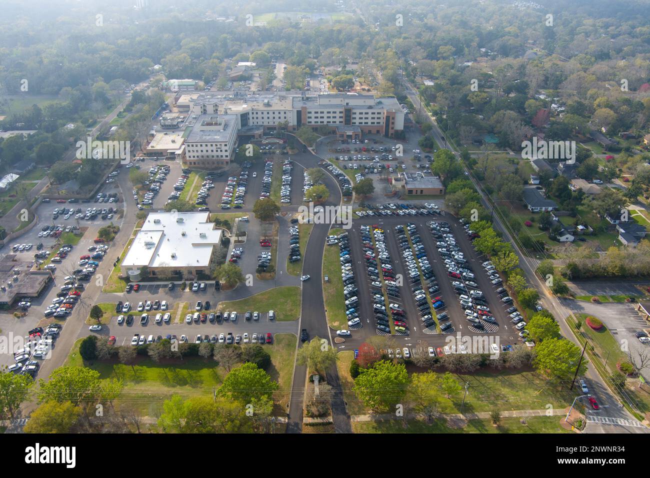 Fairhope, Alabama and Thomas Hospital Stock Photo - Alamy