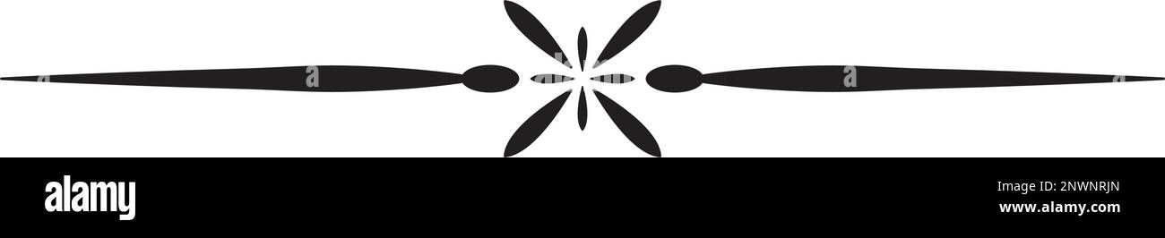 Fancy separator line Cut Out Stock Images & Pictures - Alamy