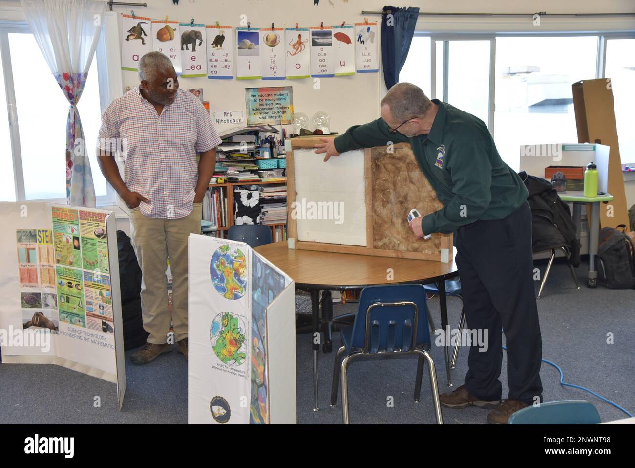 Richard Carstens, architect in the Design Branch, and Eric Barnhill ...