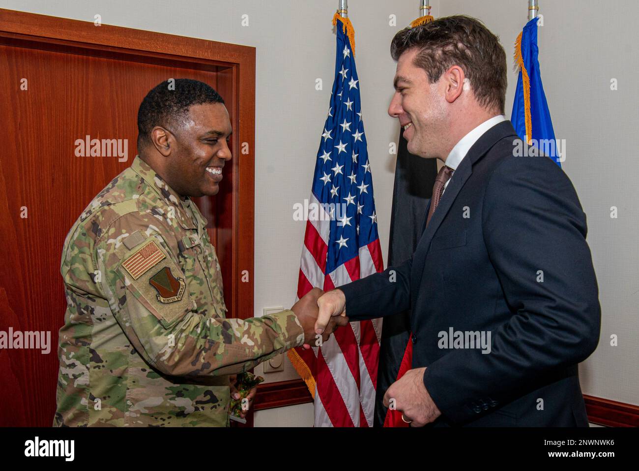 U.S. Air Force Brig. Gen. Otis C. Jones, 86th Airlift Wing commander ...