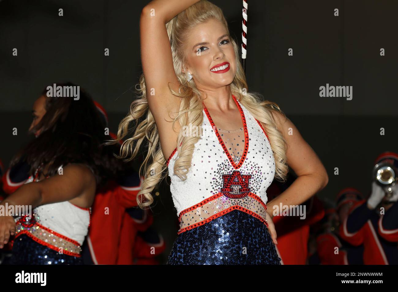 ATLANTA, GA - SEPTEMBER 01: The Auburn Tigers marching band and ...