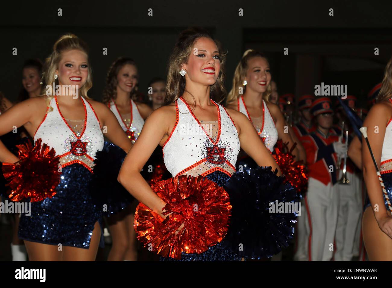 ATLANTA, GA - SEPTEMBER 01: The Auburn Tigers marching band and ...