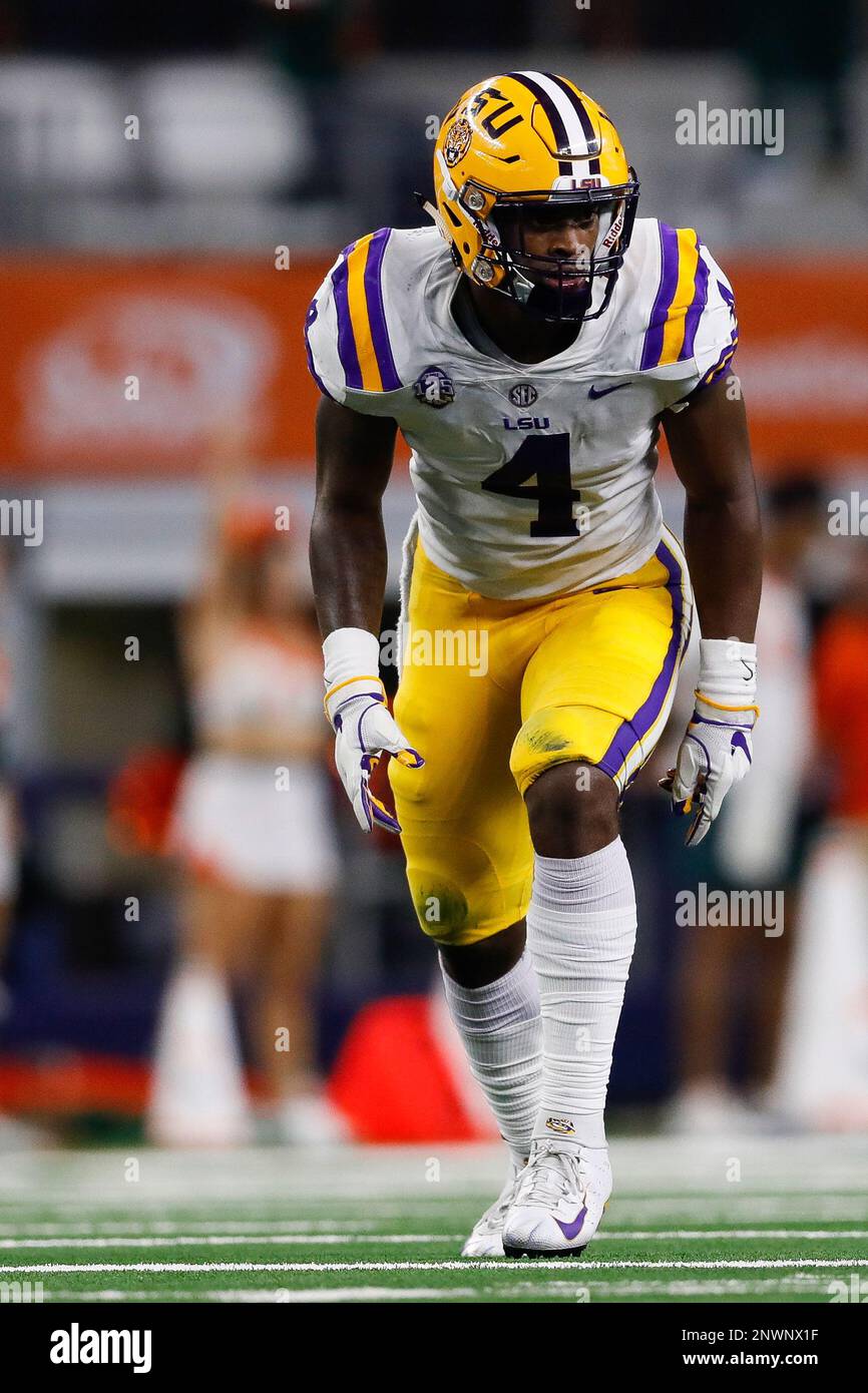 Louisiana State University Tigers linebacker K'Lavon Chaisson (4) in ...